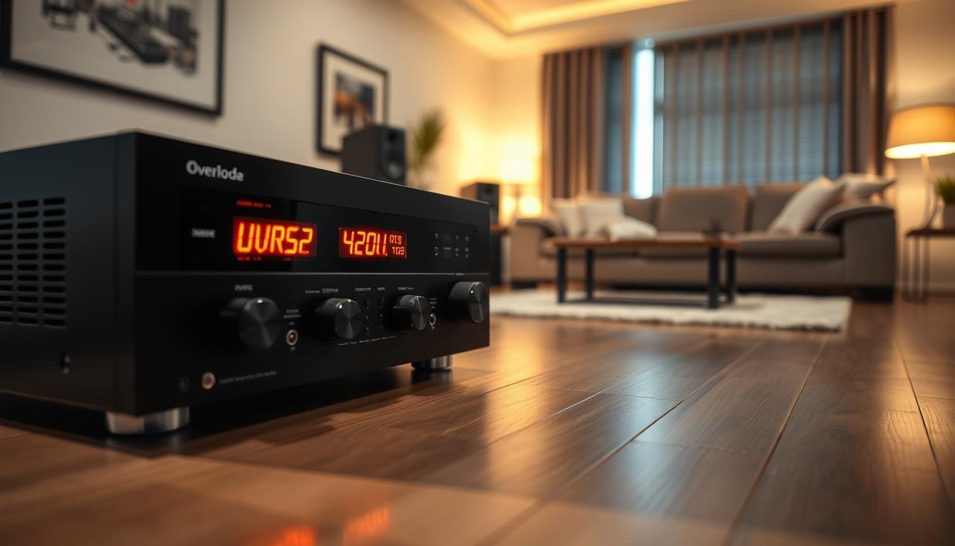Why does my receiver show "Overload" at high volumes?